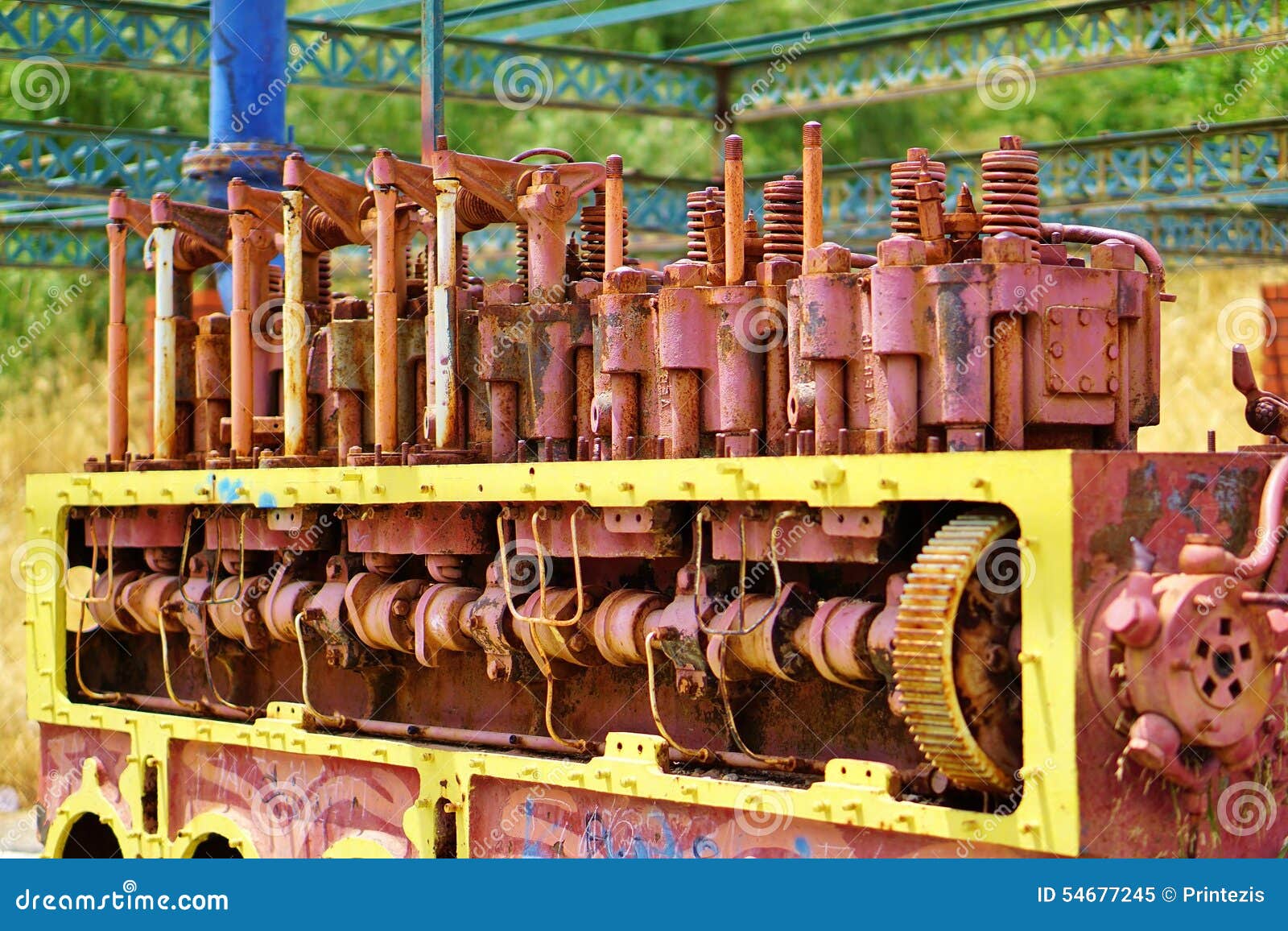 Old Locomotive Engine stock image. Image of bright, metal - 54677245