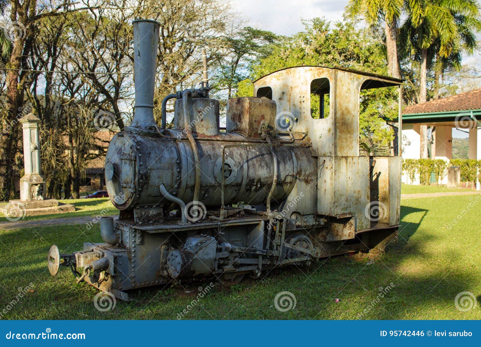Old locomotive machine stock photo. Image of isolated - 95742446