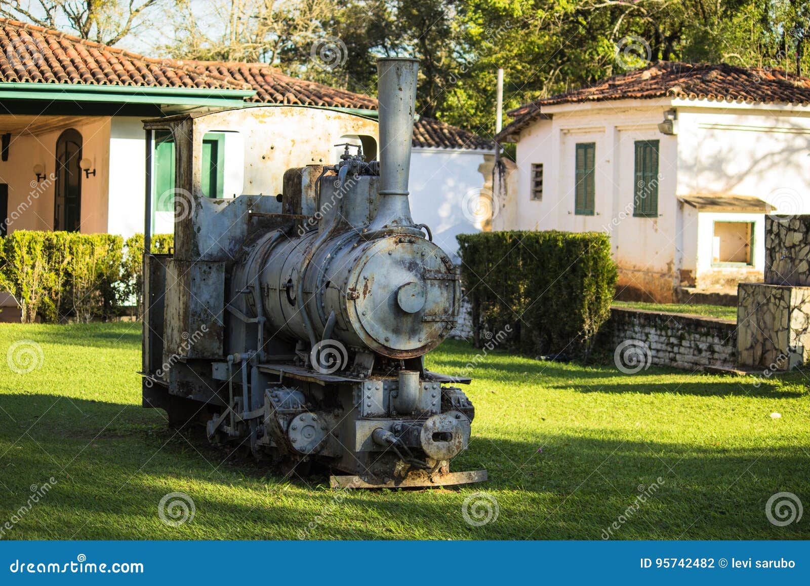 Old locomotive machine stock photo. Image of steam, railway - 95742482