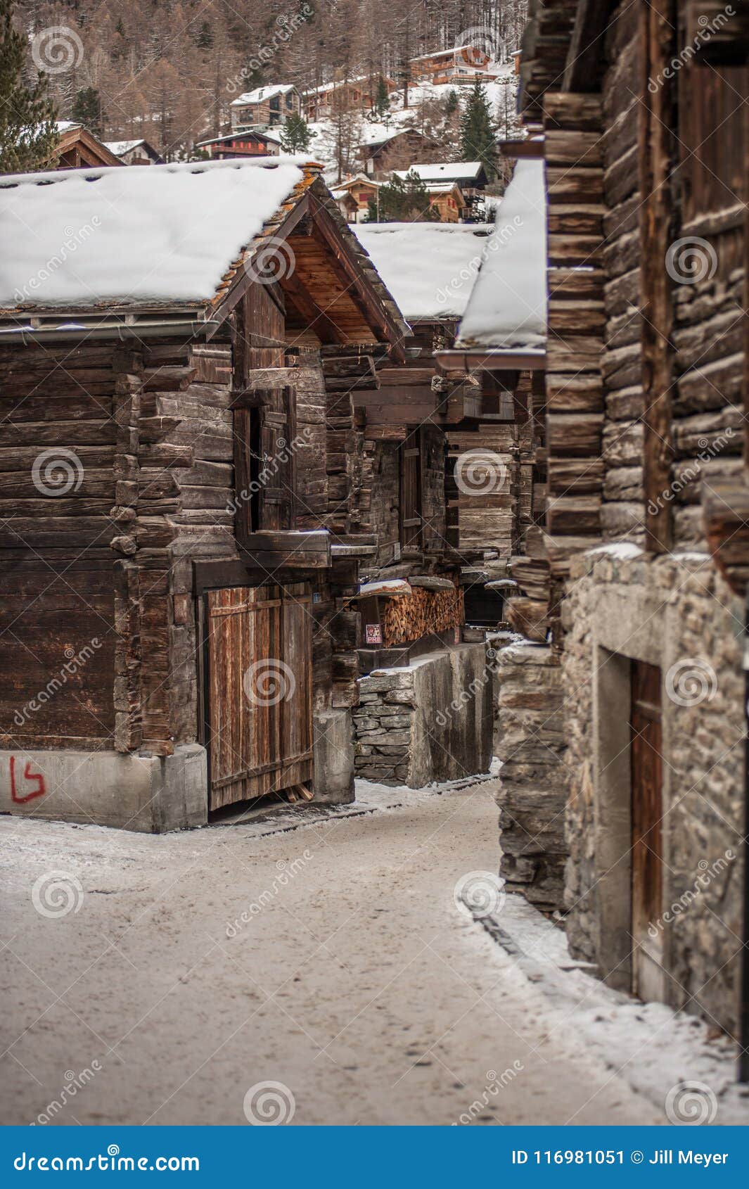 Old Streets in Zermatt Switzerland Stock Image - Image of highend ...