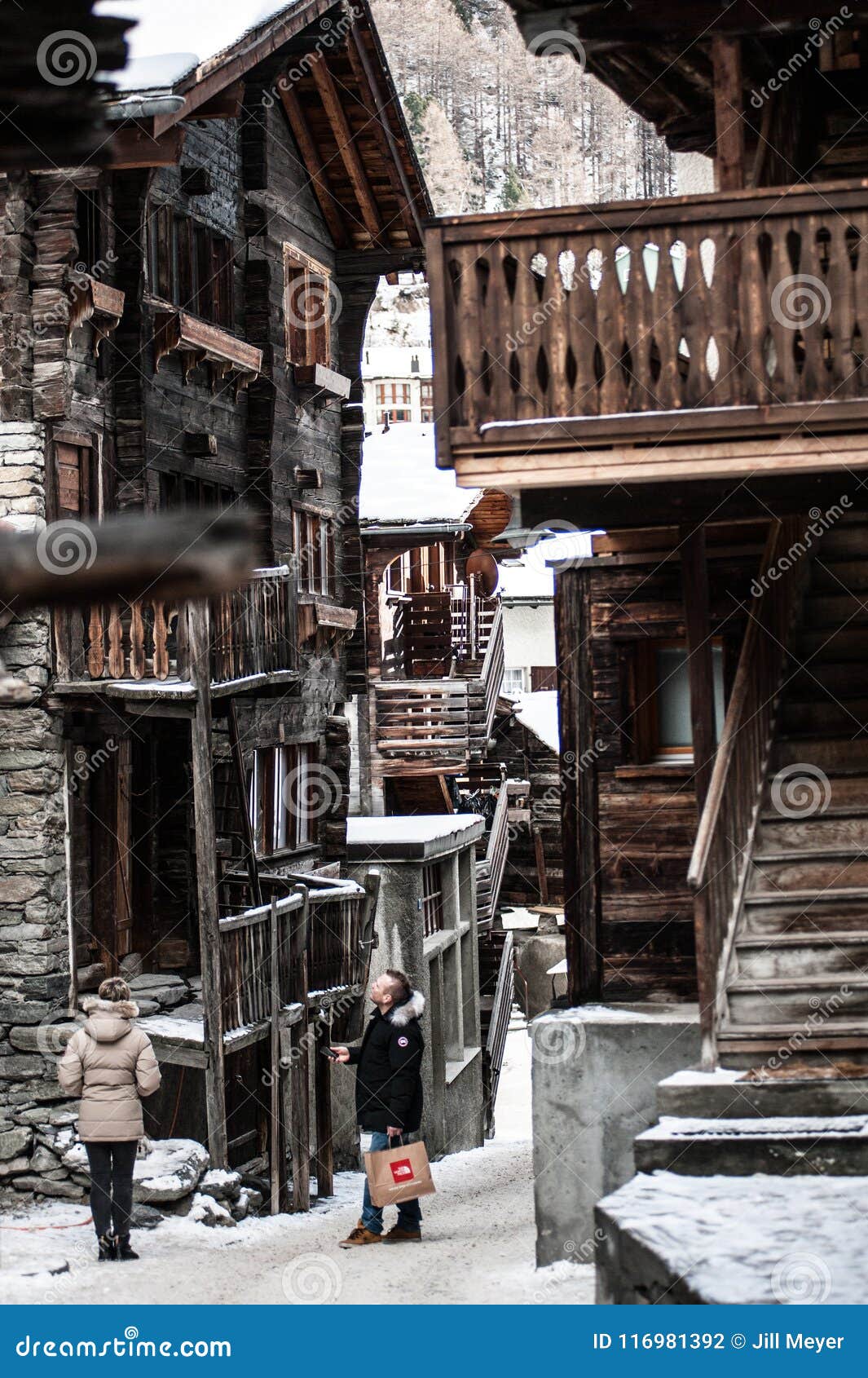 Old Streets in Zermatt Switzerland Editorial Photography - Image of ...
