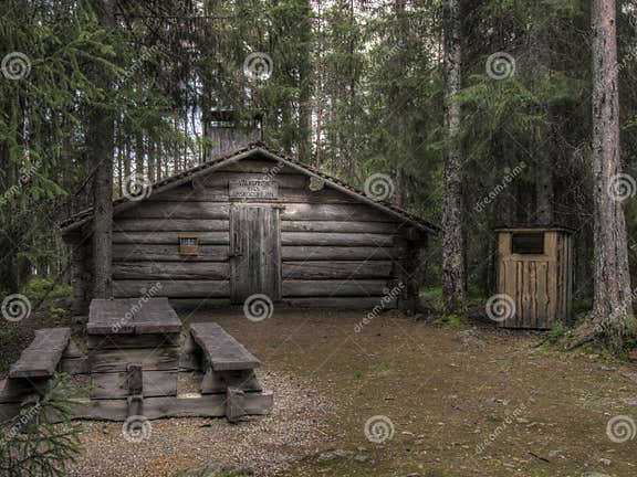 Old logging cabin stock photo. Image of cabin, logging - 12076870