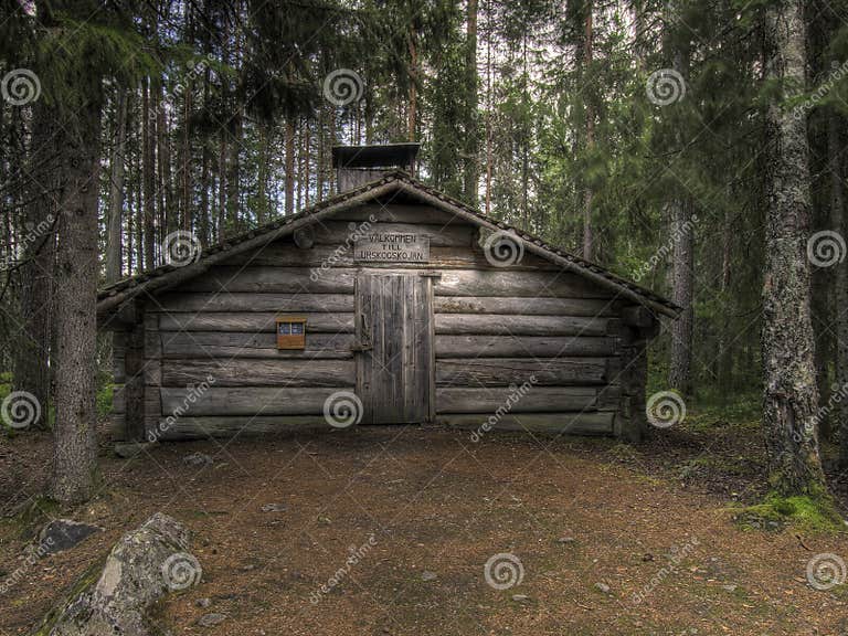 Old logging cabin stock photo. Image of logging, historic - 12076888