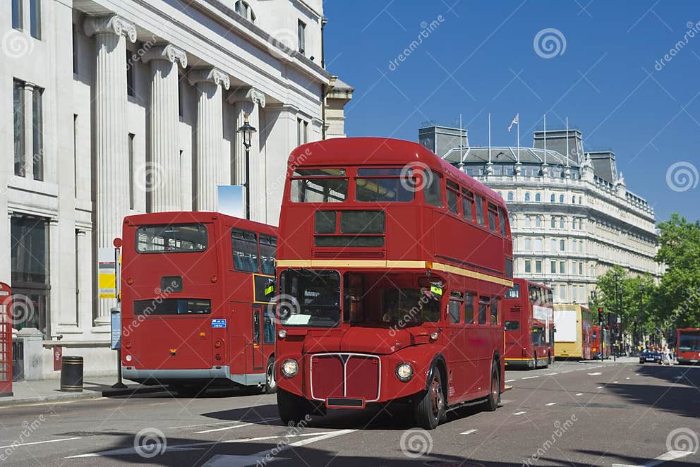 Old London Bus stock image. Image of double, urban, travel - 10089347