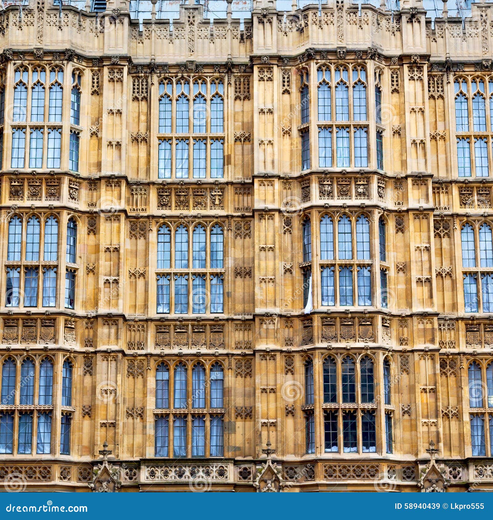 Old in London Historical Parliament Glass Window Structu Stock Image ...