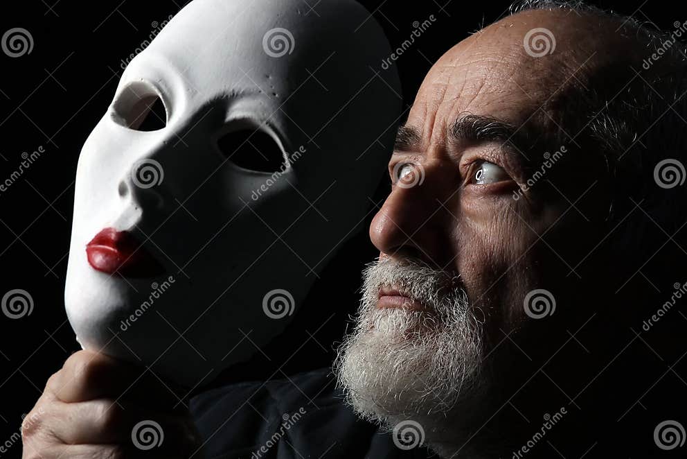 Old look and mask stock image. Image of mask, love, portrait - 8398599