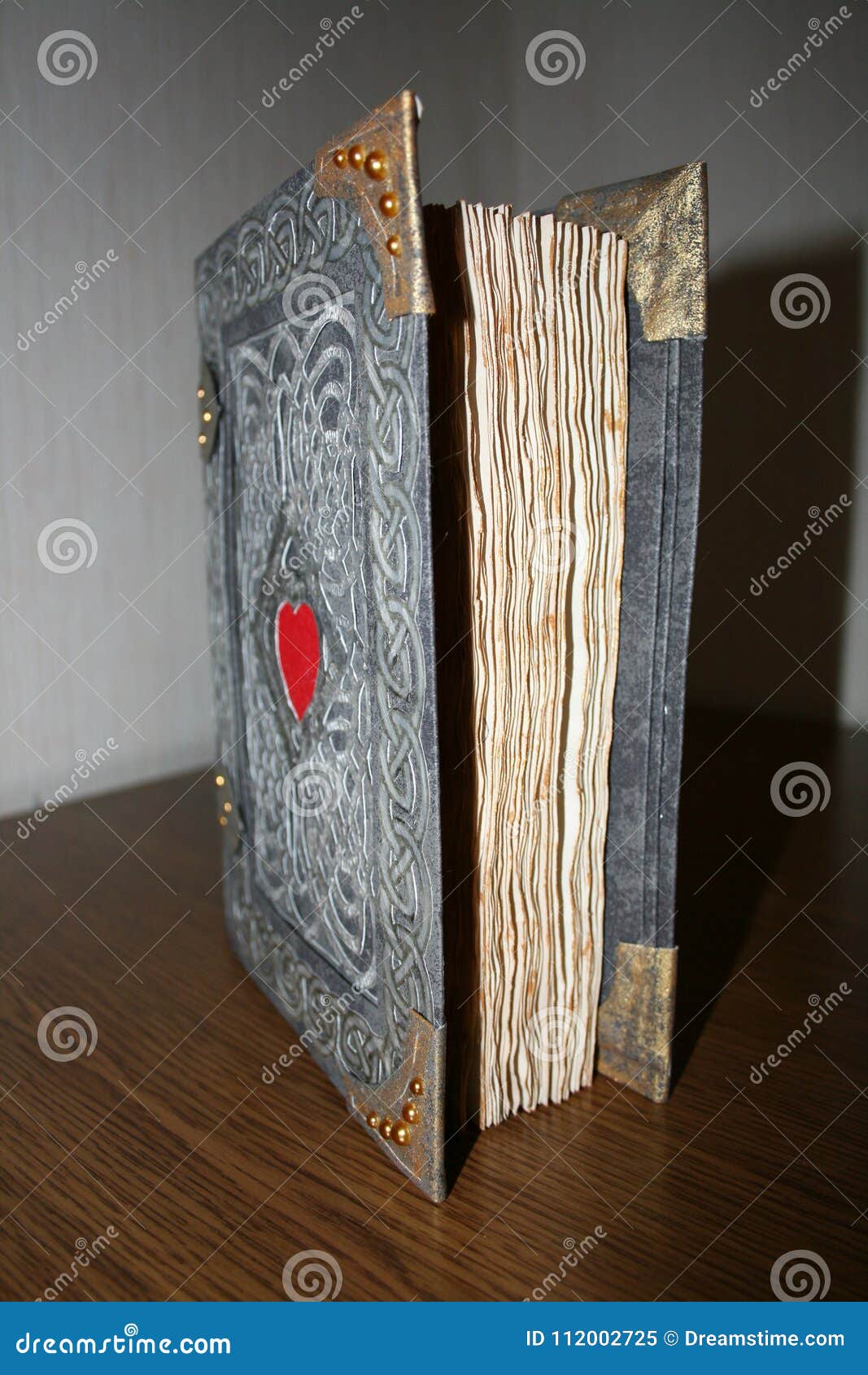 Old-looking Handmade Book with Celtic Patterns Stock Image - Image of ...