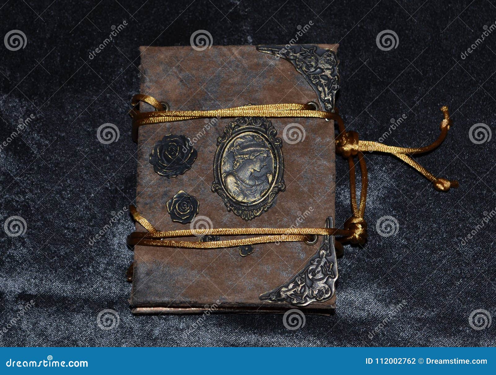 Old-looking Handmade Notebook, Front View Stock Photo - Image of ...