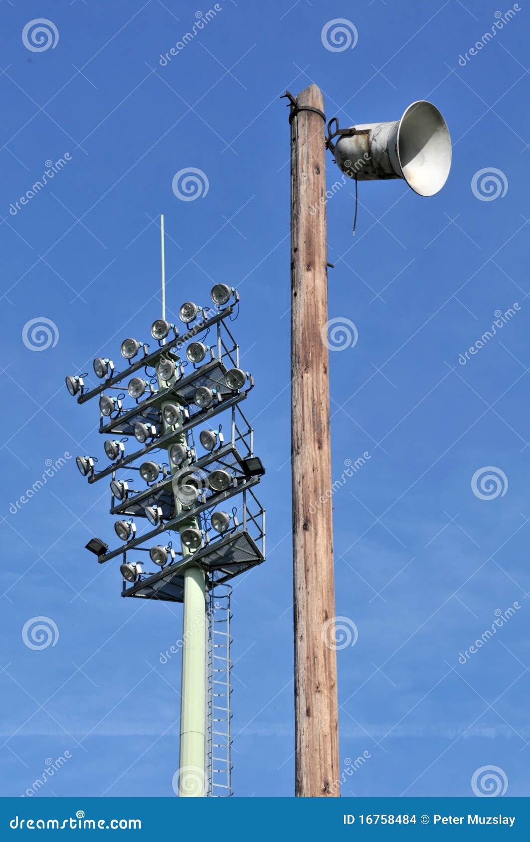 Loudspeaker In Stadium Stock Photography | CartoonDealer.com #11341760