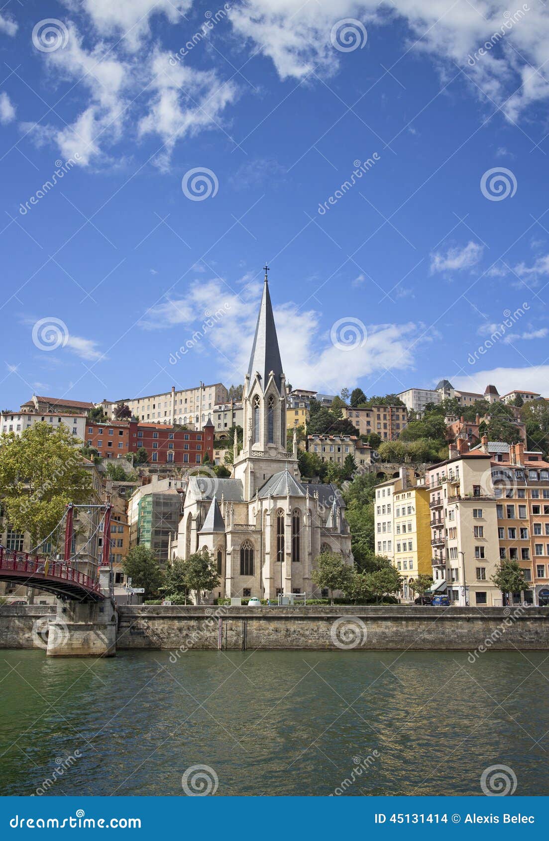 Old Lyon editorial stock image. Image of europe, cathedral - 45131414