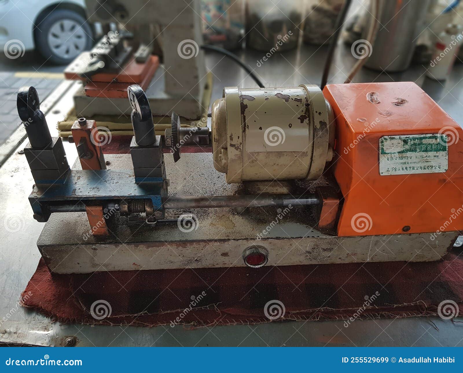 Old macanic mashine editorial stock image. Image of mashine - 255529699