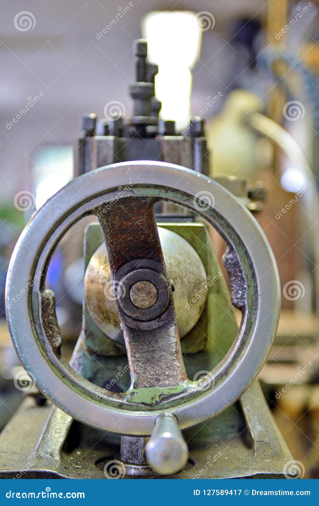Old machine controls stock image. Image of working, machine - 127589417