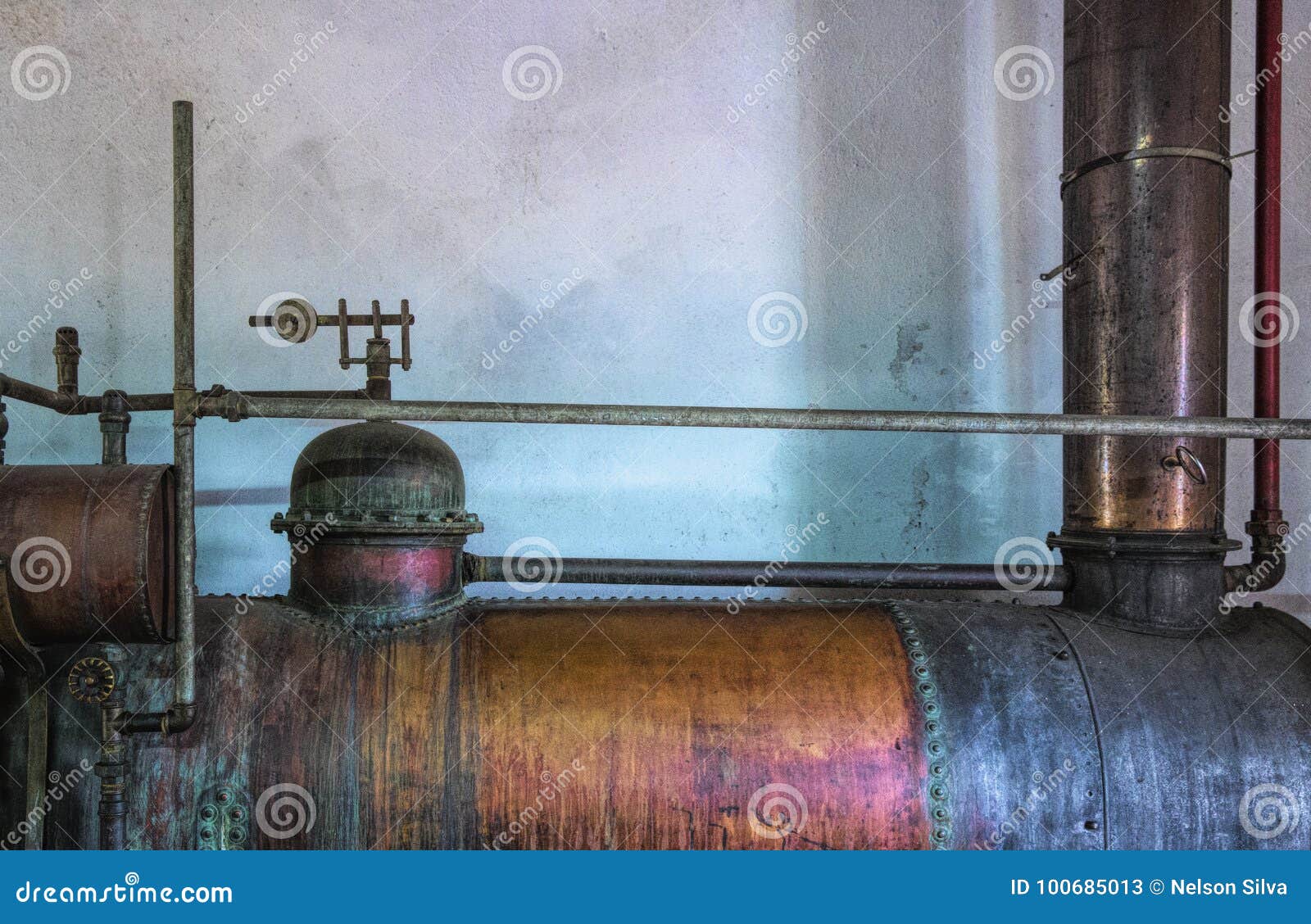 Old Machine of Distillation. Stock Image - Image of industrial ...