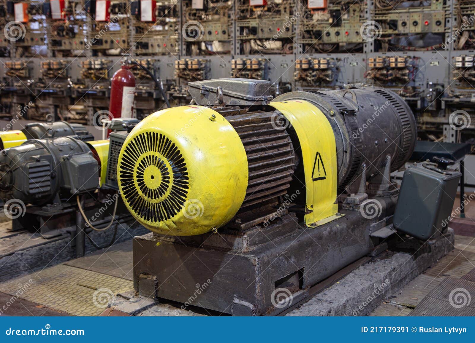 Old machine generator room stock image. Image of communication - 217179391