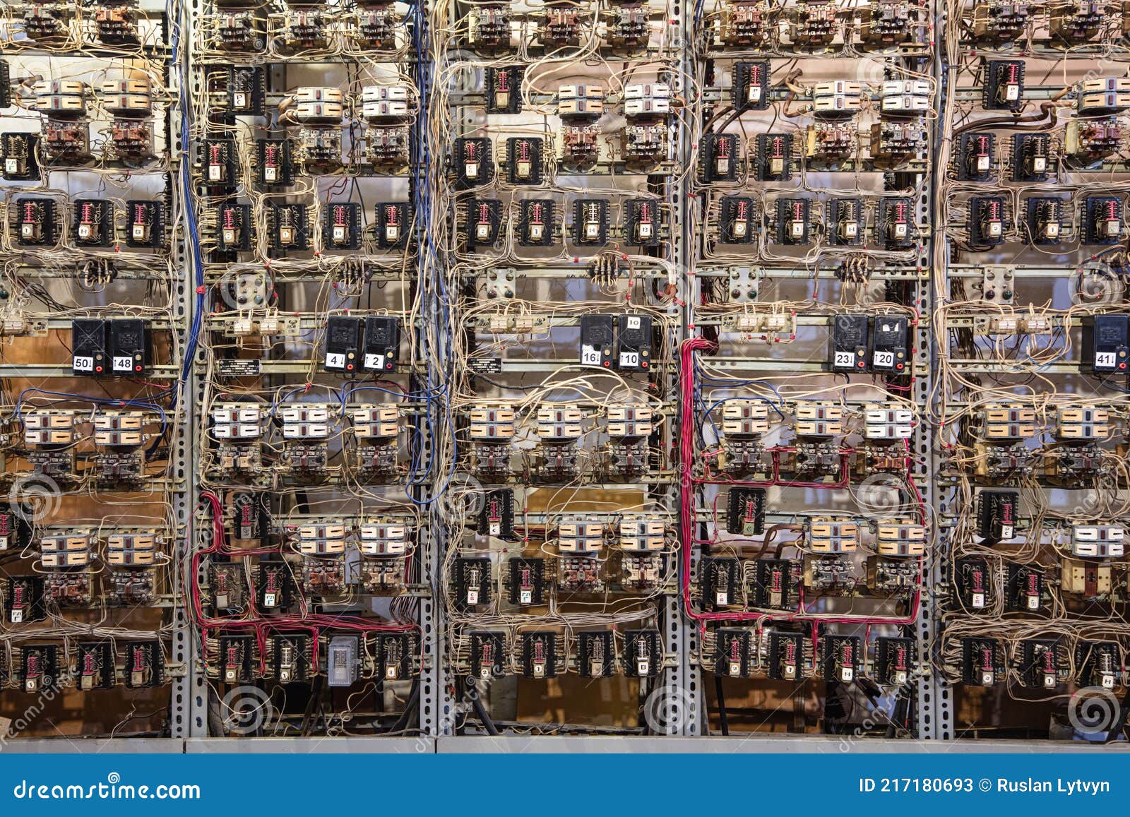 Generator Room Outdoor At The Back Of Building Background. Electric ...