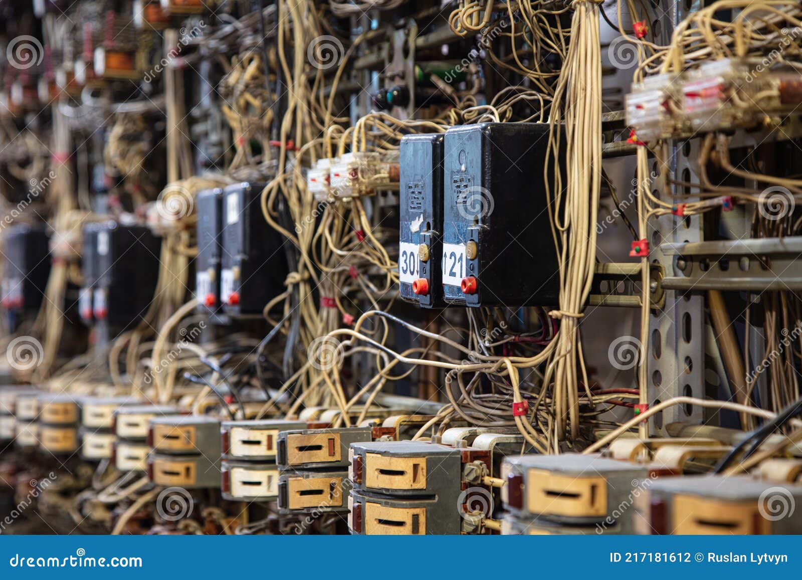 Generator Room Outdoor At The Back Of Building Background. Electric ...