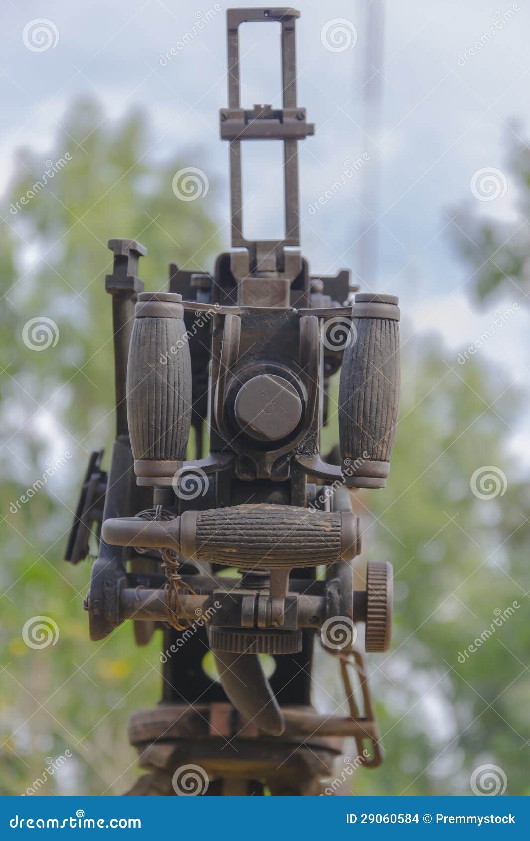 Old machine gun stock photo. Image of military, armored - 29060584