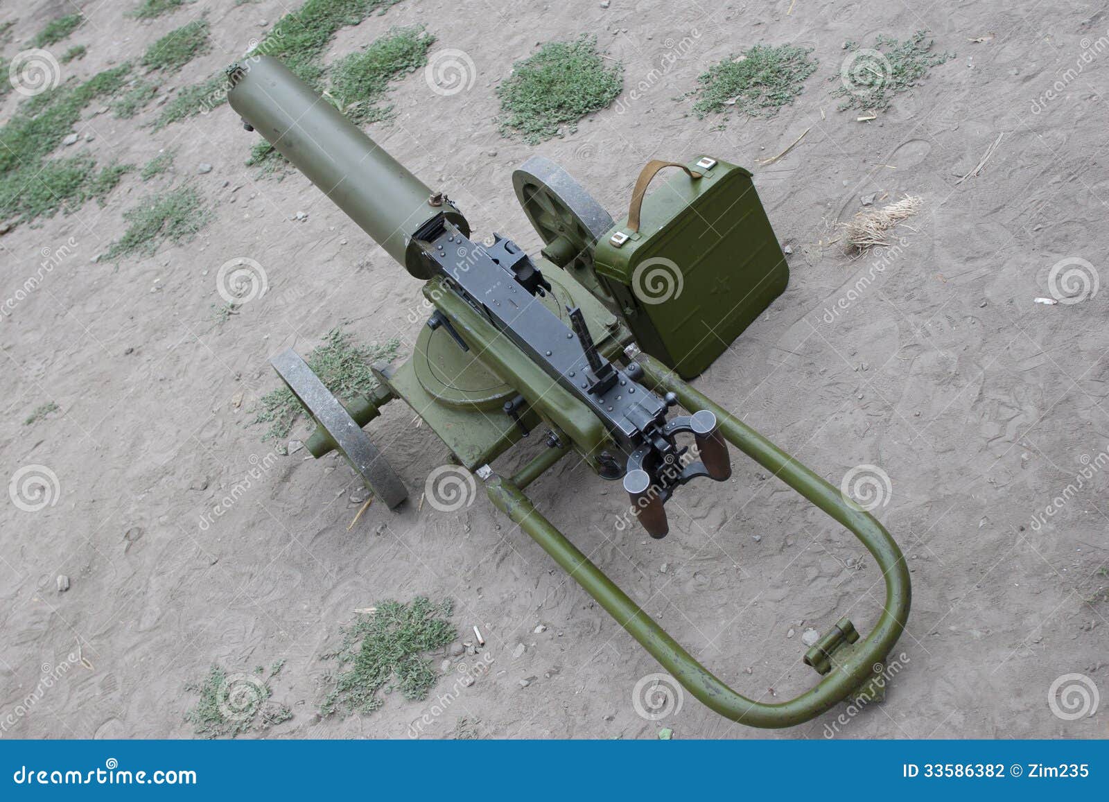 Old machine gun stock photo. Image of maxim, metal, power - 33586382