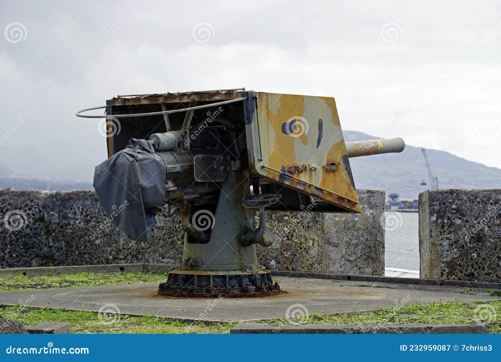 Old Machine Gun for Defence Stock Image - Image of trigger, land: 232959087