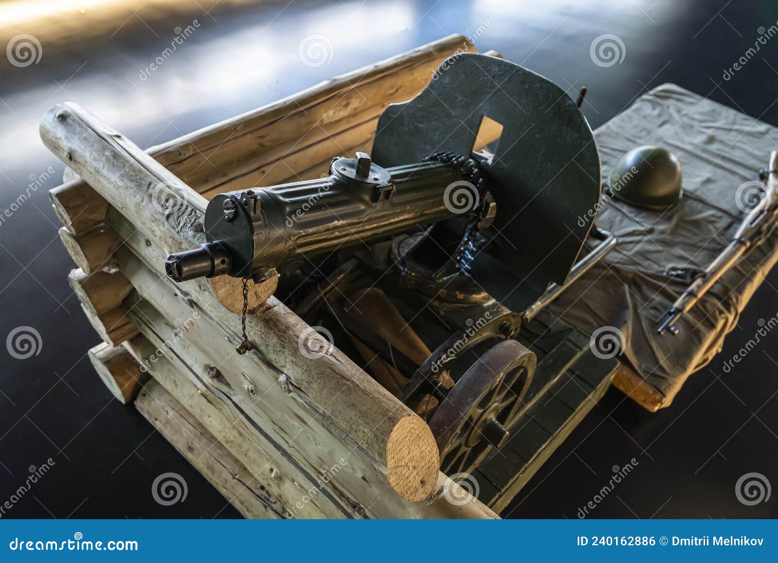 Old Machine Gun Maxim, Soviet Red Army Weapon Of World War II, Sochi ...
