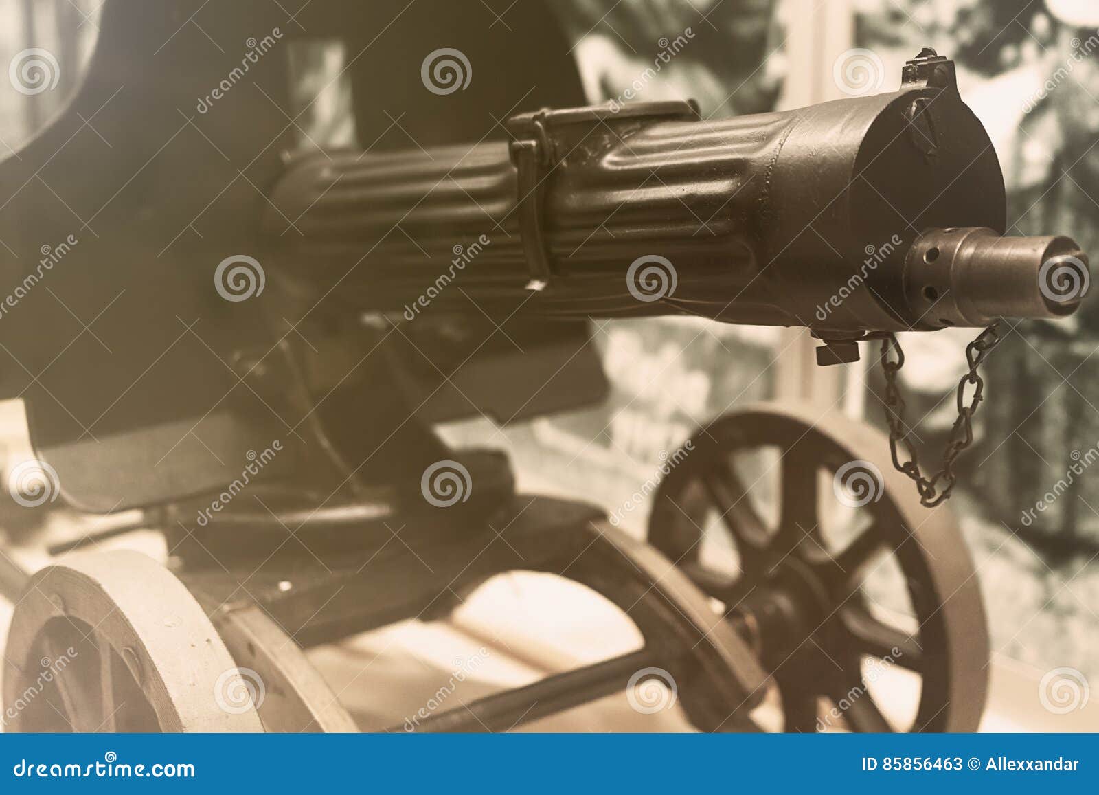 Old Machine Gun. Maxim Gun. First World War Machine Gun Stock Image ...