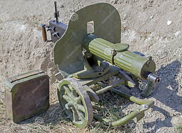 Old Machine Gun stock photo. Image of battle, combat - 101846276