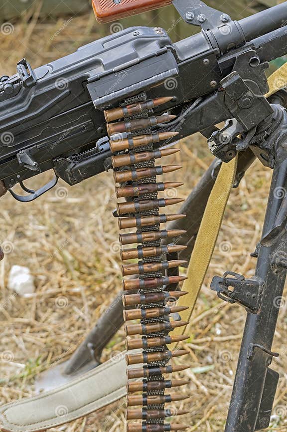 Old Machine Gun stock image. Image of green, station - 236165029