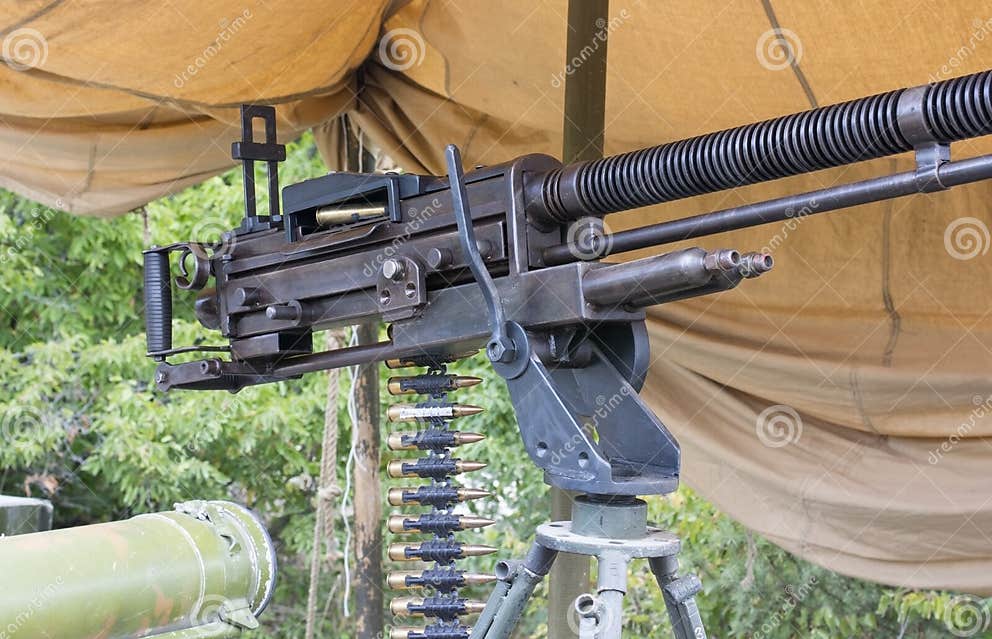 Old Machine Gun stock image. Image of high, army, battle - 59960169