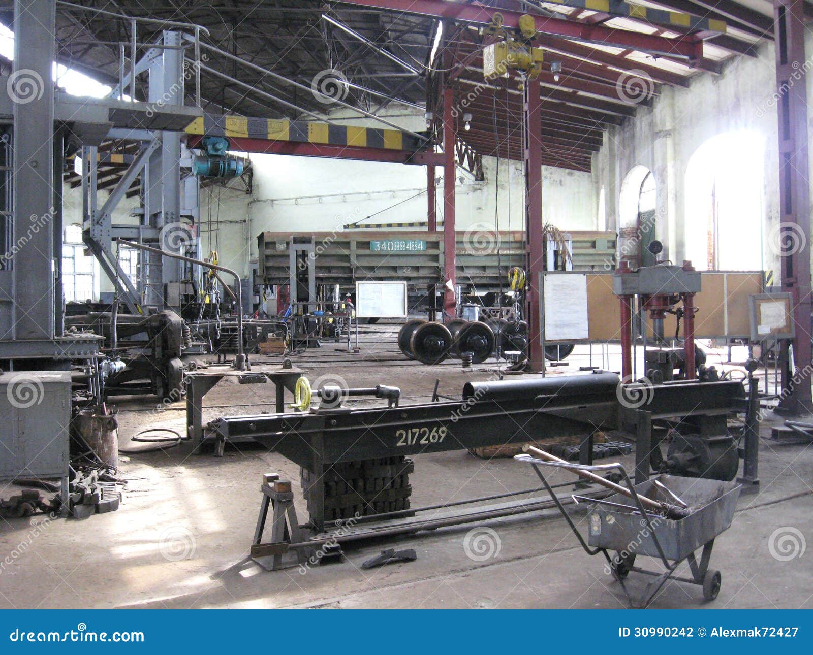 The old machine lathe stock photo. Image of engine, production - 30990242