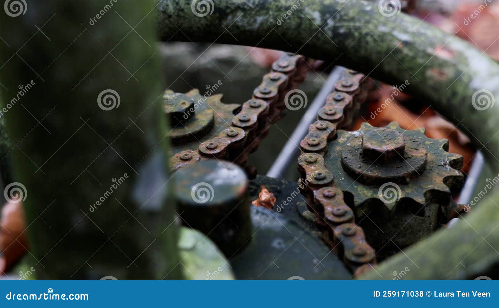 Old Machine Mechanism with Rust Stock Photo - Image of forest ...