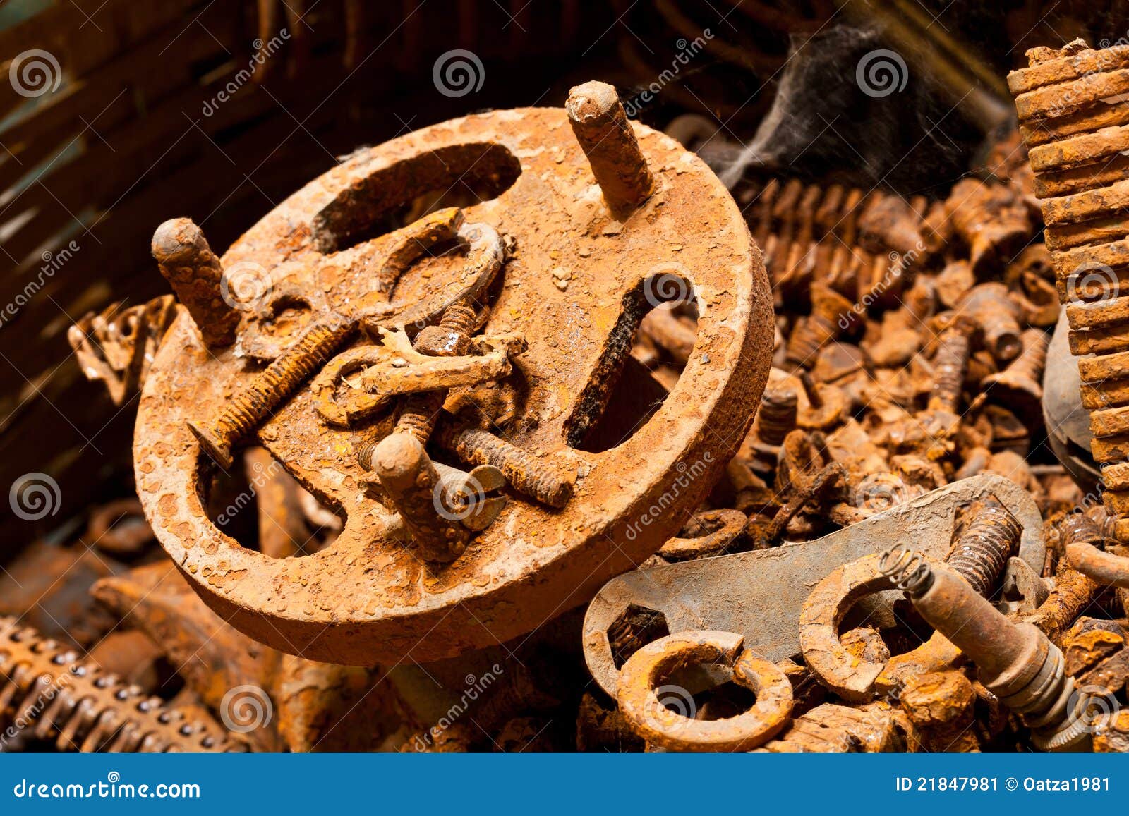 Old machine parts stock image. Image of rust, rusty, fastener - 21847981