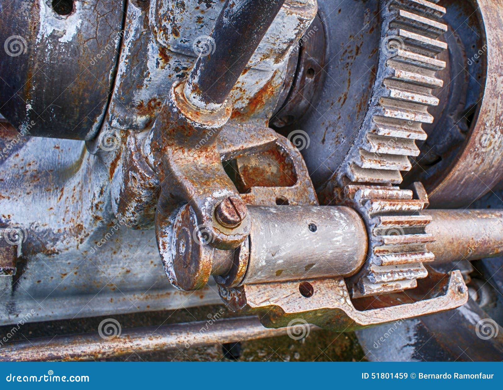 Old machine stock image. Image of gear, rusty, wheel - 51801459