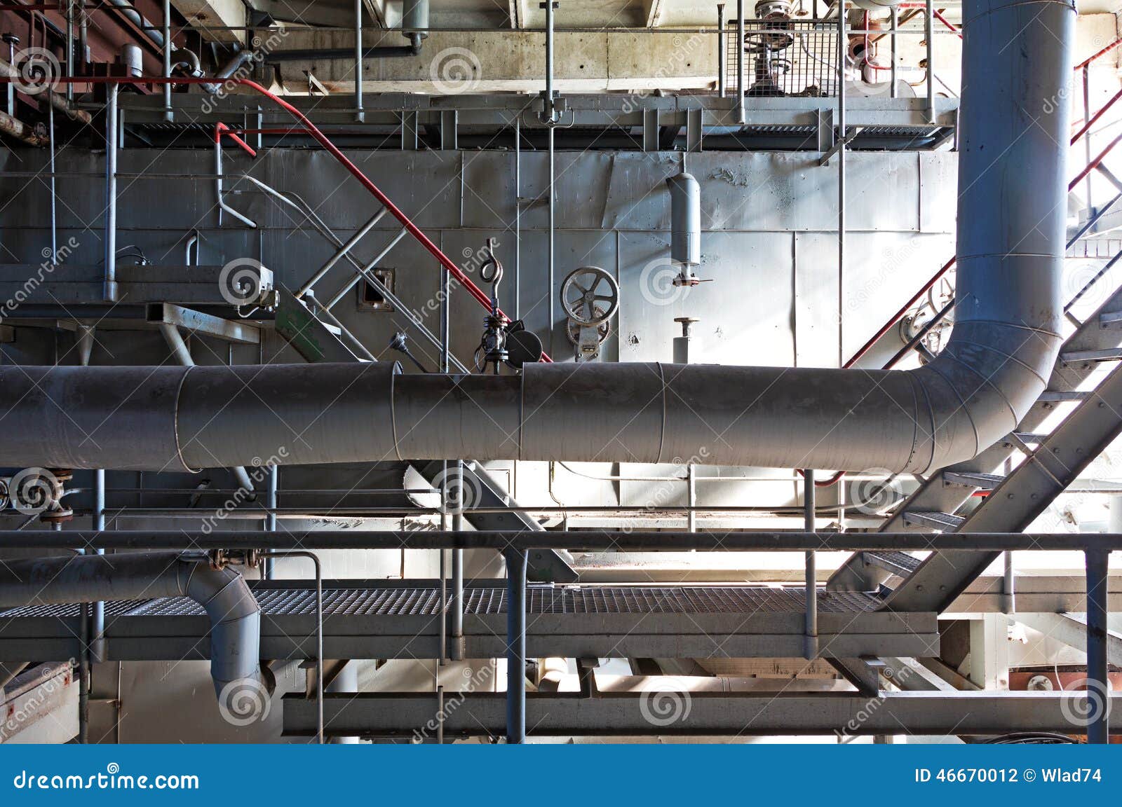 Old Machinery of an Abandoned Factory from Inside Stock Photo - Image ...