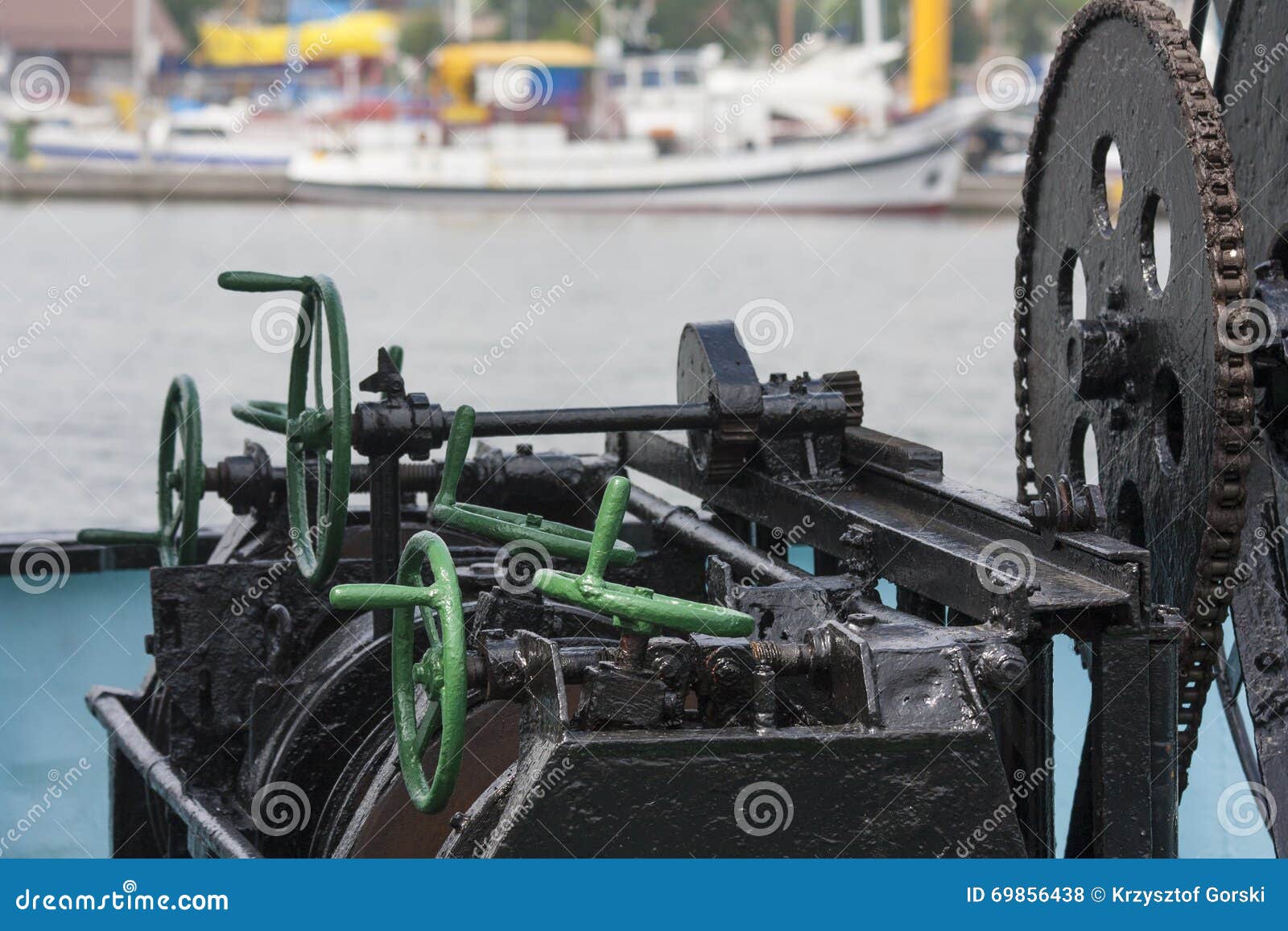 Old Machinery on a Fishing Boat Stock Photo - Image of focus, grunge ...
