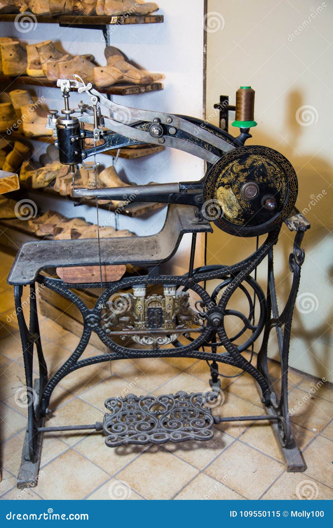 Old Machines in a Shoemaker Workshop Stock Image - Image of design ...