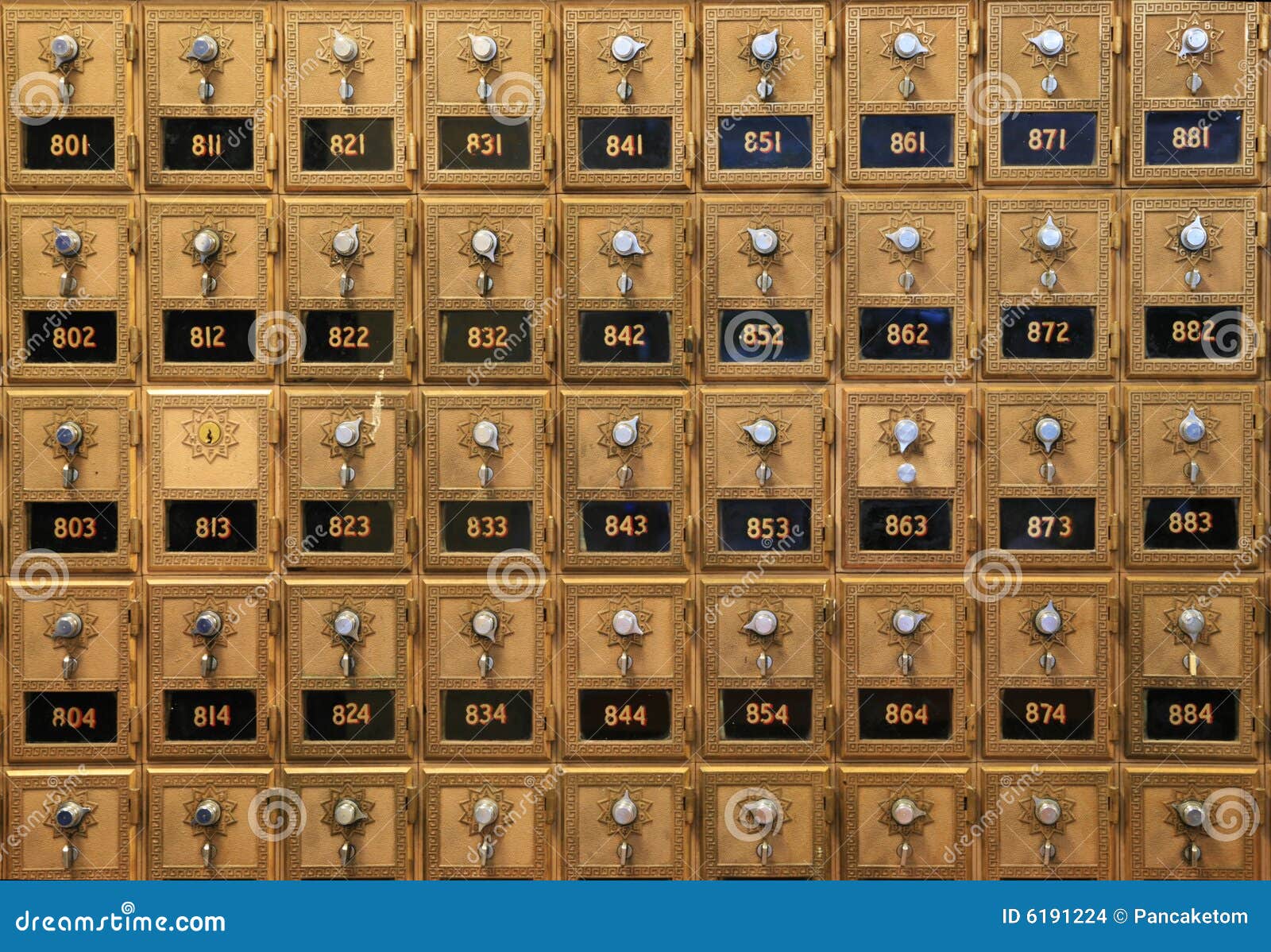Old mail boxes stock photo. Image of office, columns, locks - 6191224