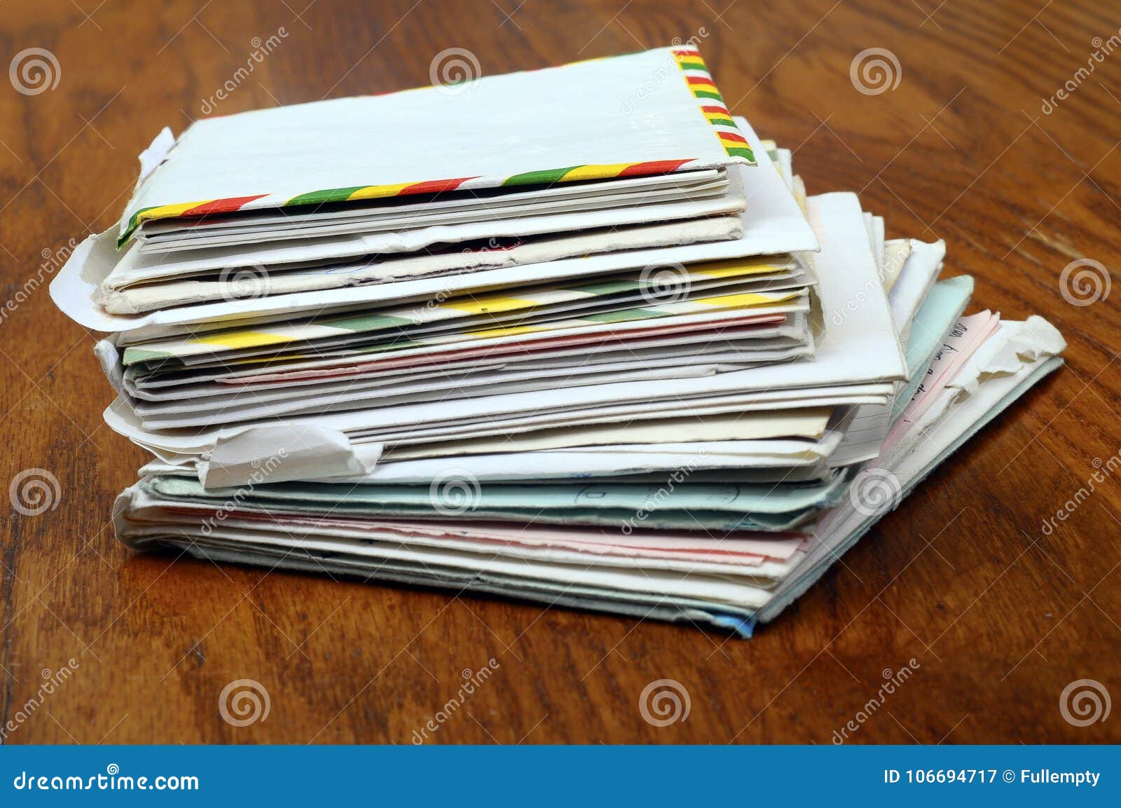 Old Mail: Letters and Envelope Stock Image - Image of waiting, post ...