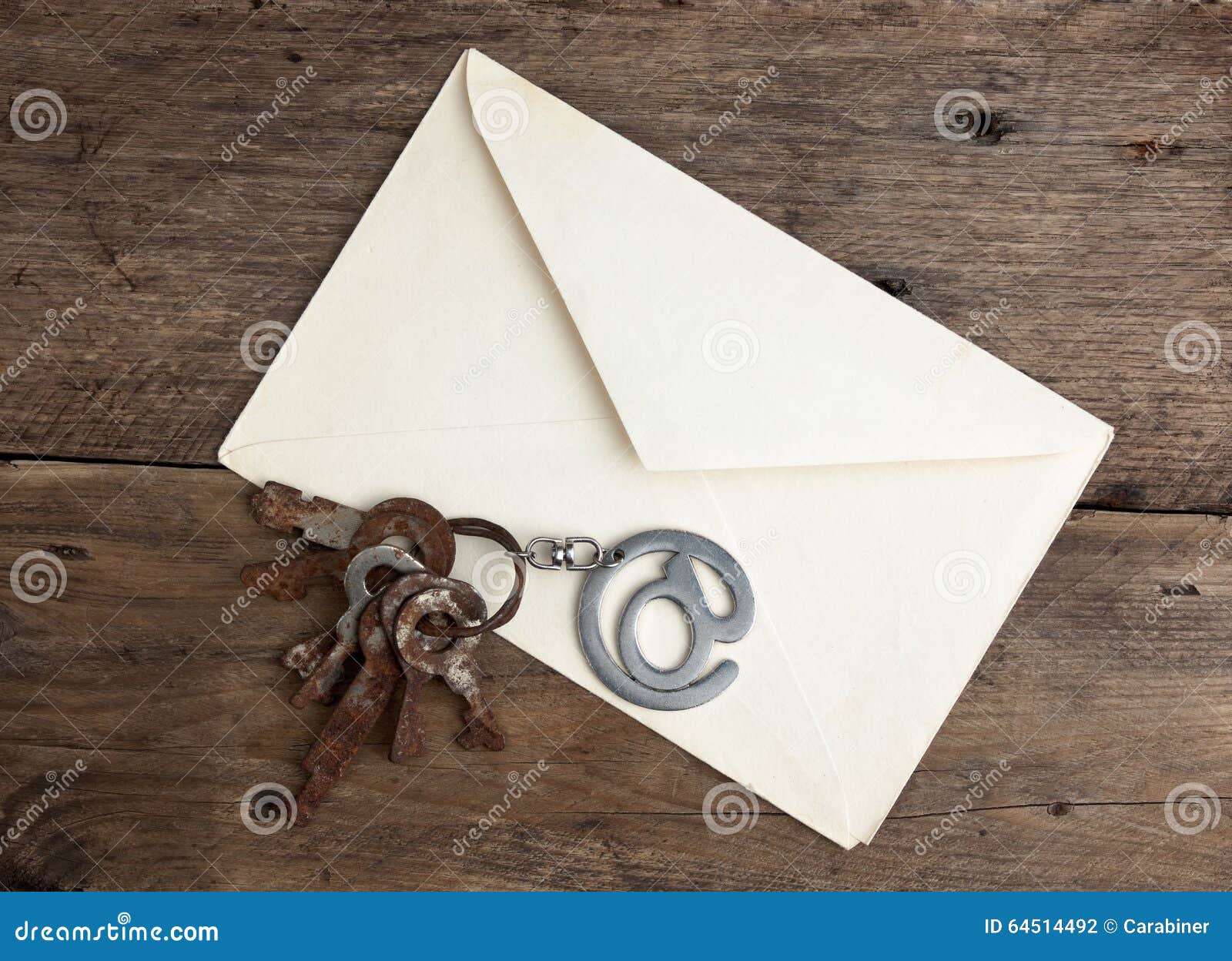 Old Mailing Envelope and Sign the E-mail Stock Photo - Image of ...