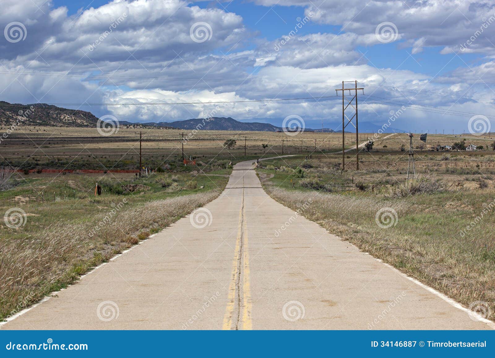 Old Main Highway stock image. Image of color, lane, colorado - 34146887