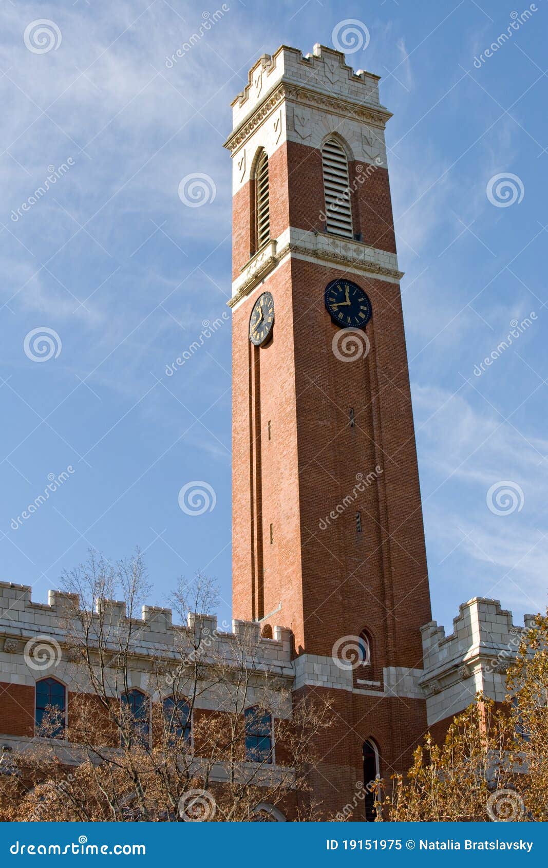 Old Main tower stock image. Image of landmark, cornelius - 19151975