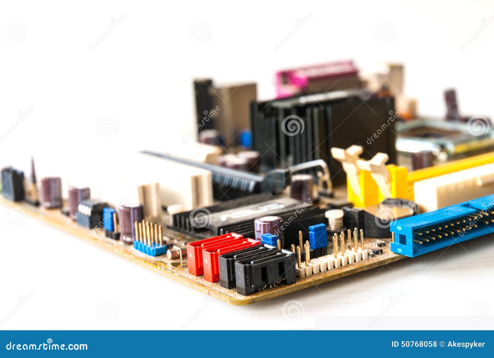 Old mainboard stock photo. Image of mainboard, detail - 50768058