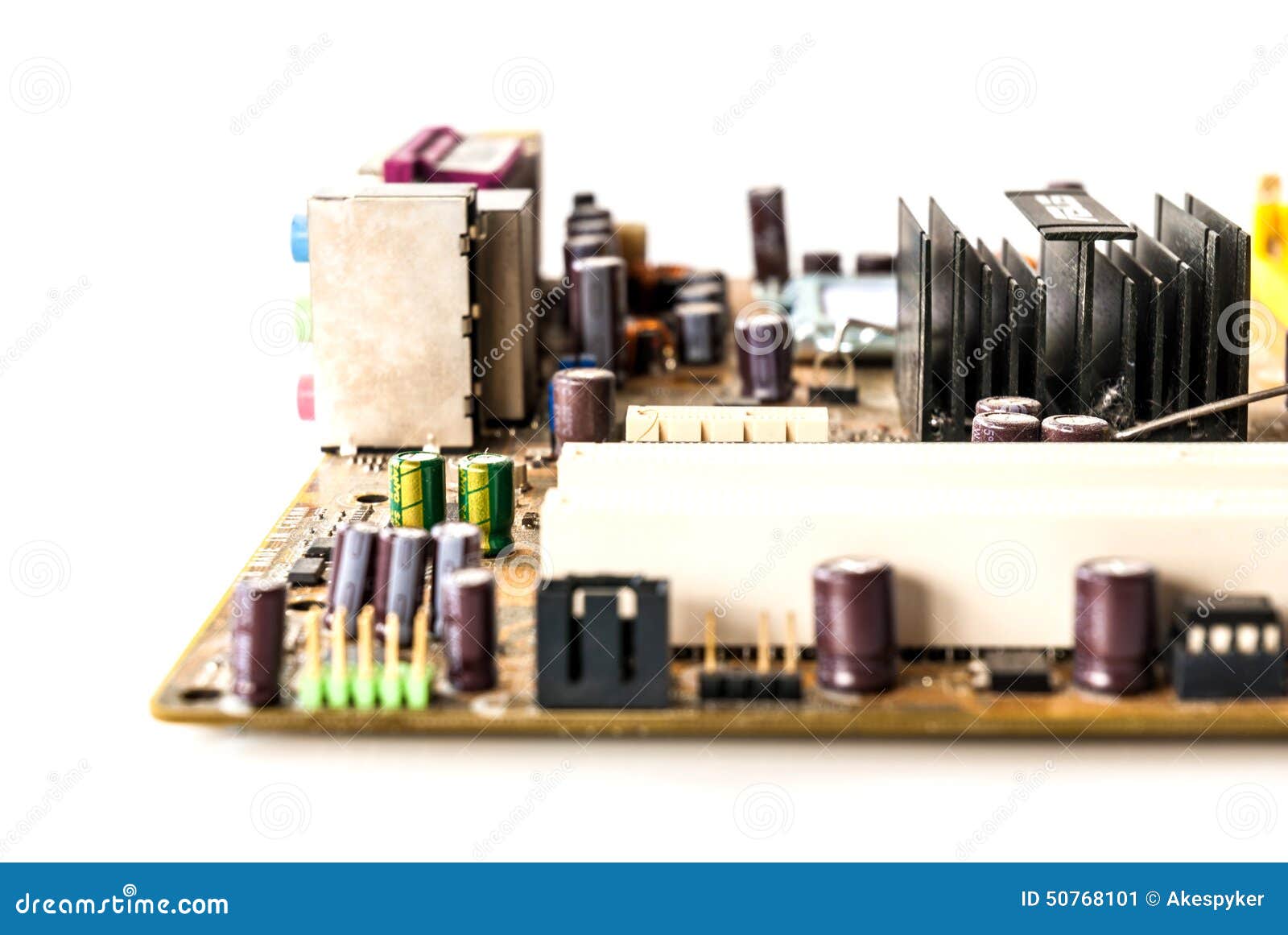 Old mainboard stock image. Image of circuit, circuitboard - 50768101