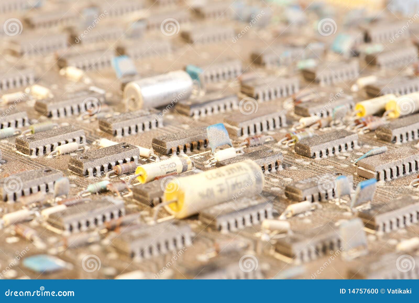 Old Mainframe Controller Board Stock Photo - Image of electronic ...