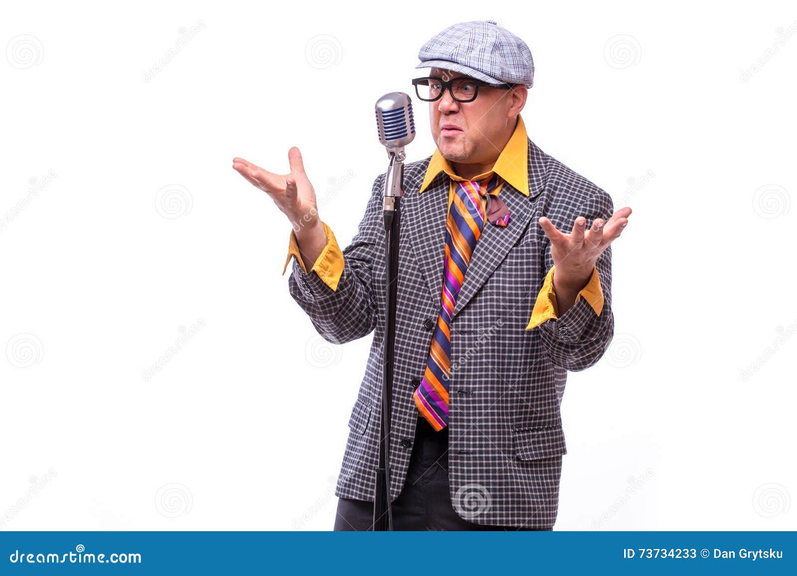 Old male singer stock image. Image of mature, england - 73734233