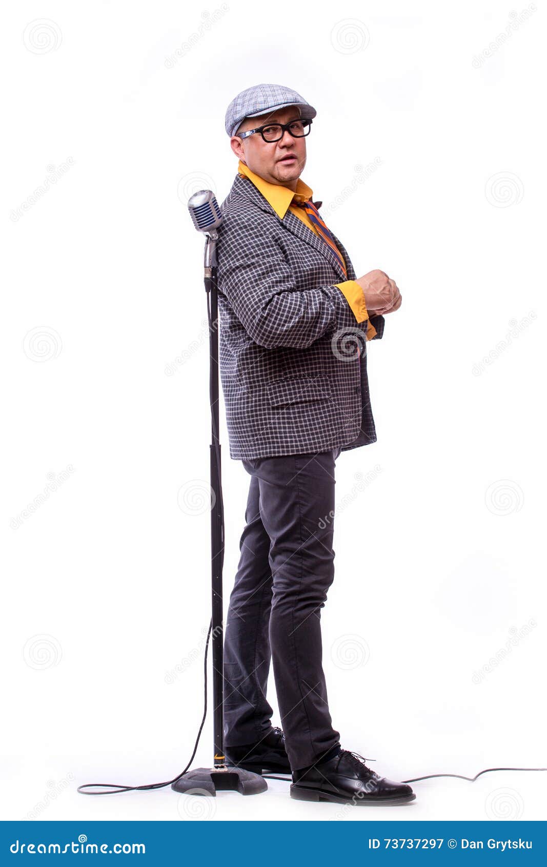 Old male singer stock image. Image of performance, england - 73737297