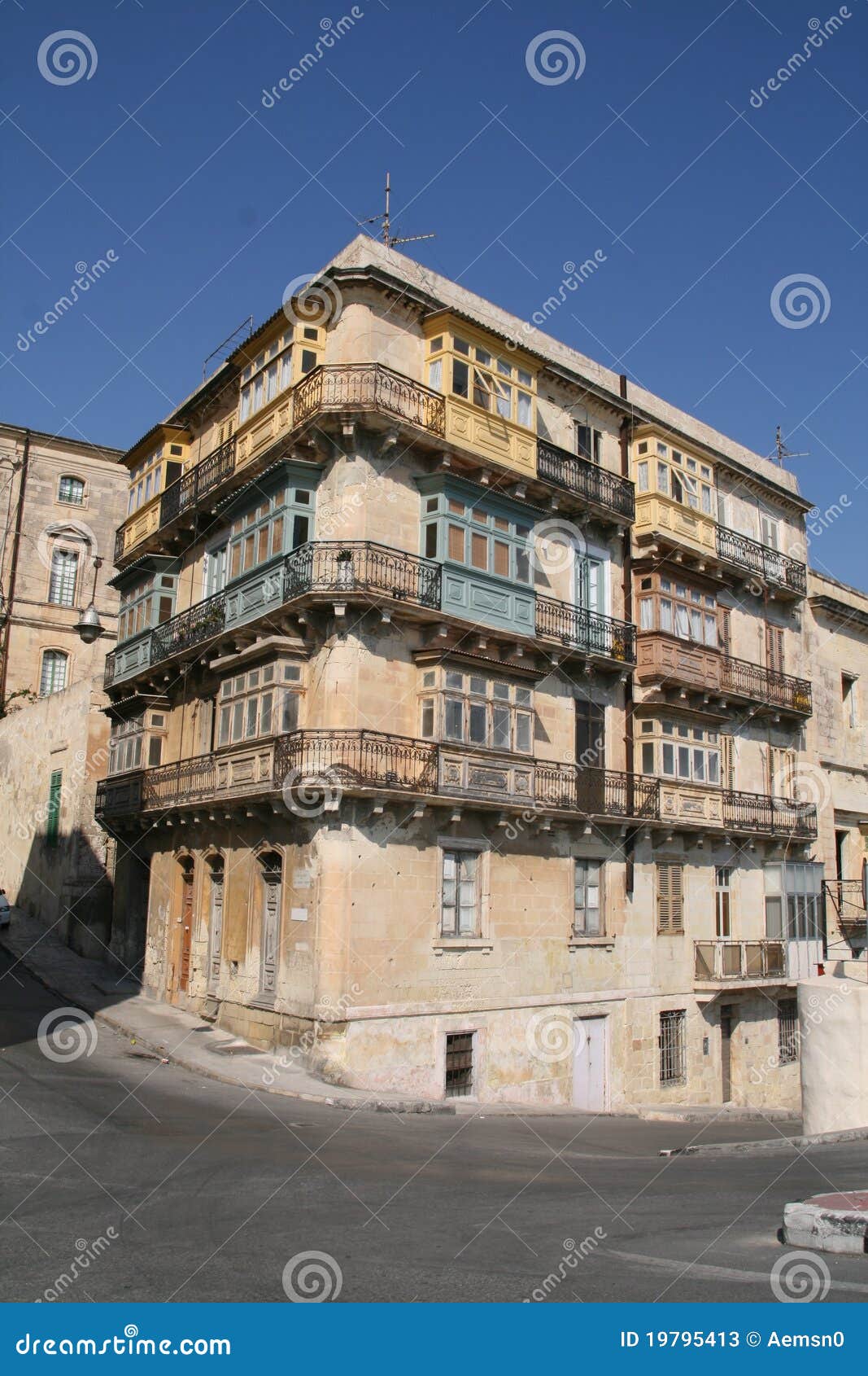 Old Maltese building stock image. Image of floriana, building - 19795413