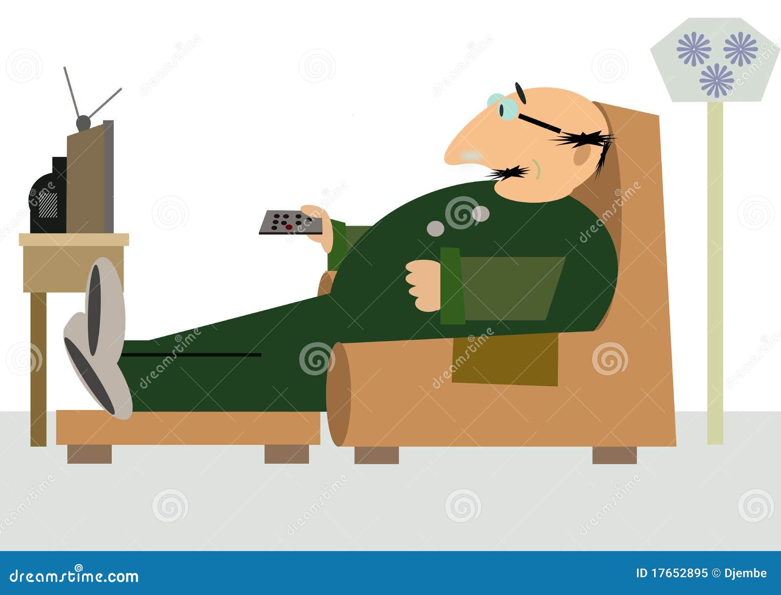 Old man stock illustration. Illustration of senior, relax - 17652895