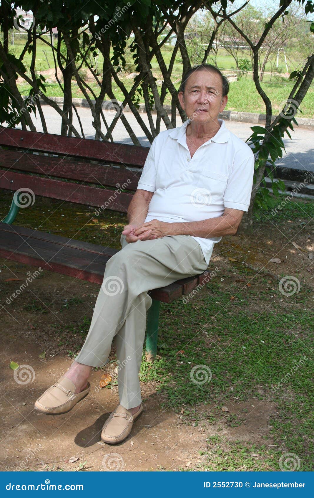 Old man stock photo. Image of bench, elderly, retirement - 2552730