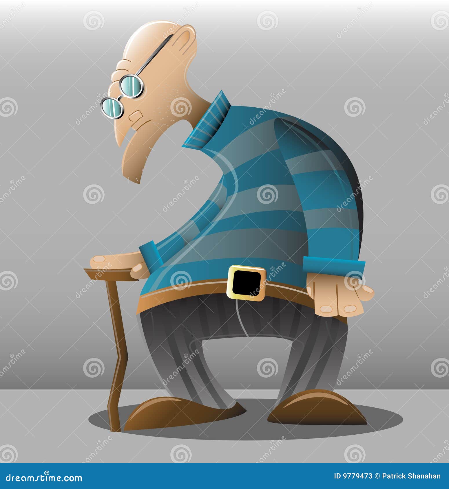 Old_man stock vector. Illustration of timeworn, aged, retired - 9779473