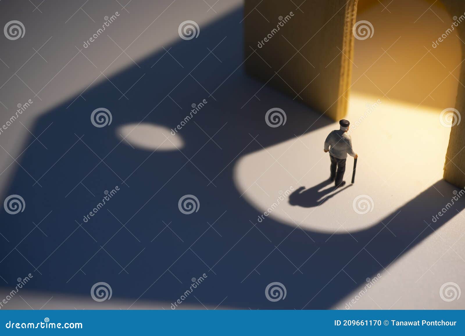Old Man Alone in the House Concept Stock Photo - Image of park ...